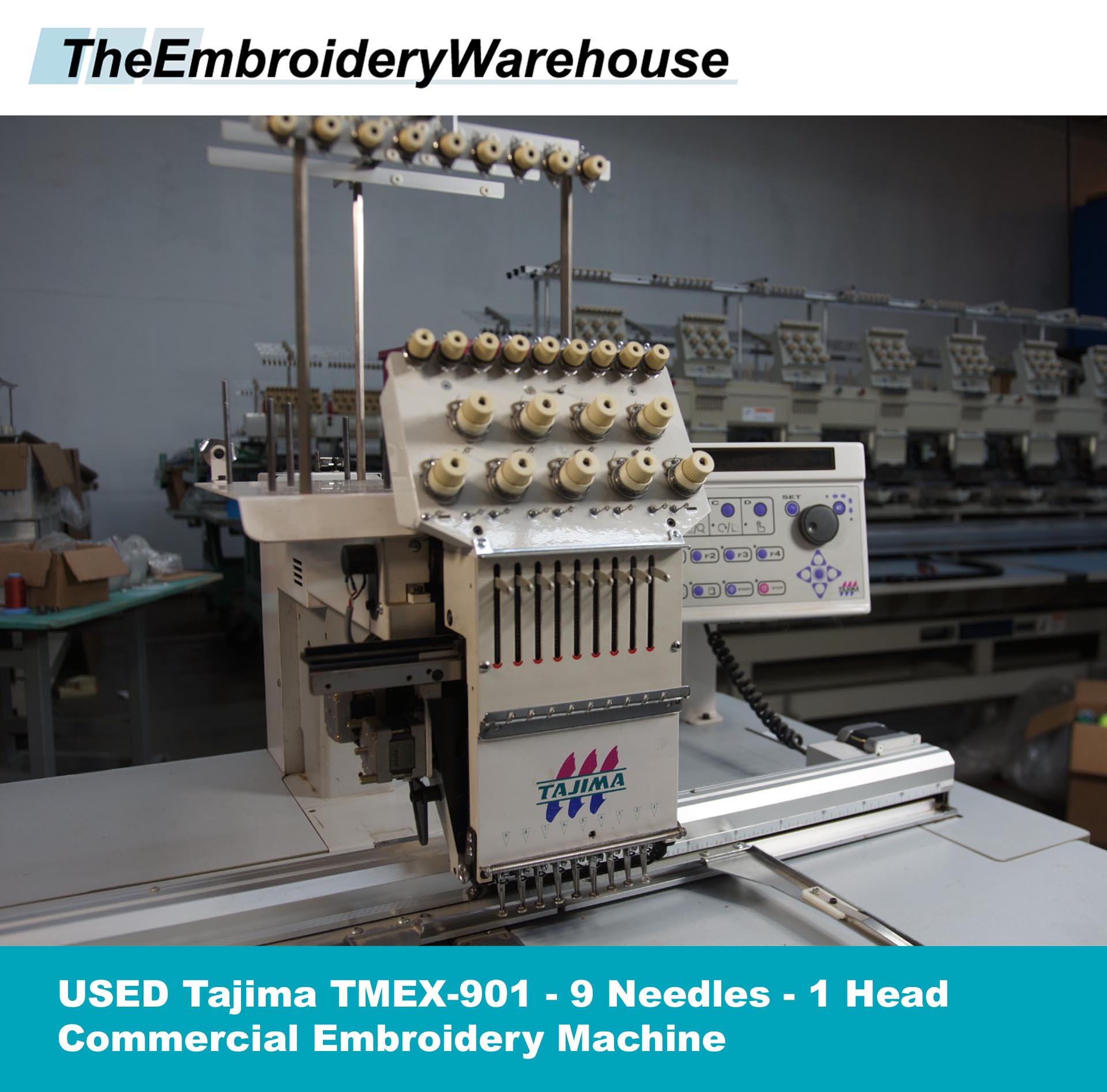 USED Tajima TMEX-901 - 9 Needles - 1 Head